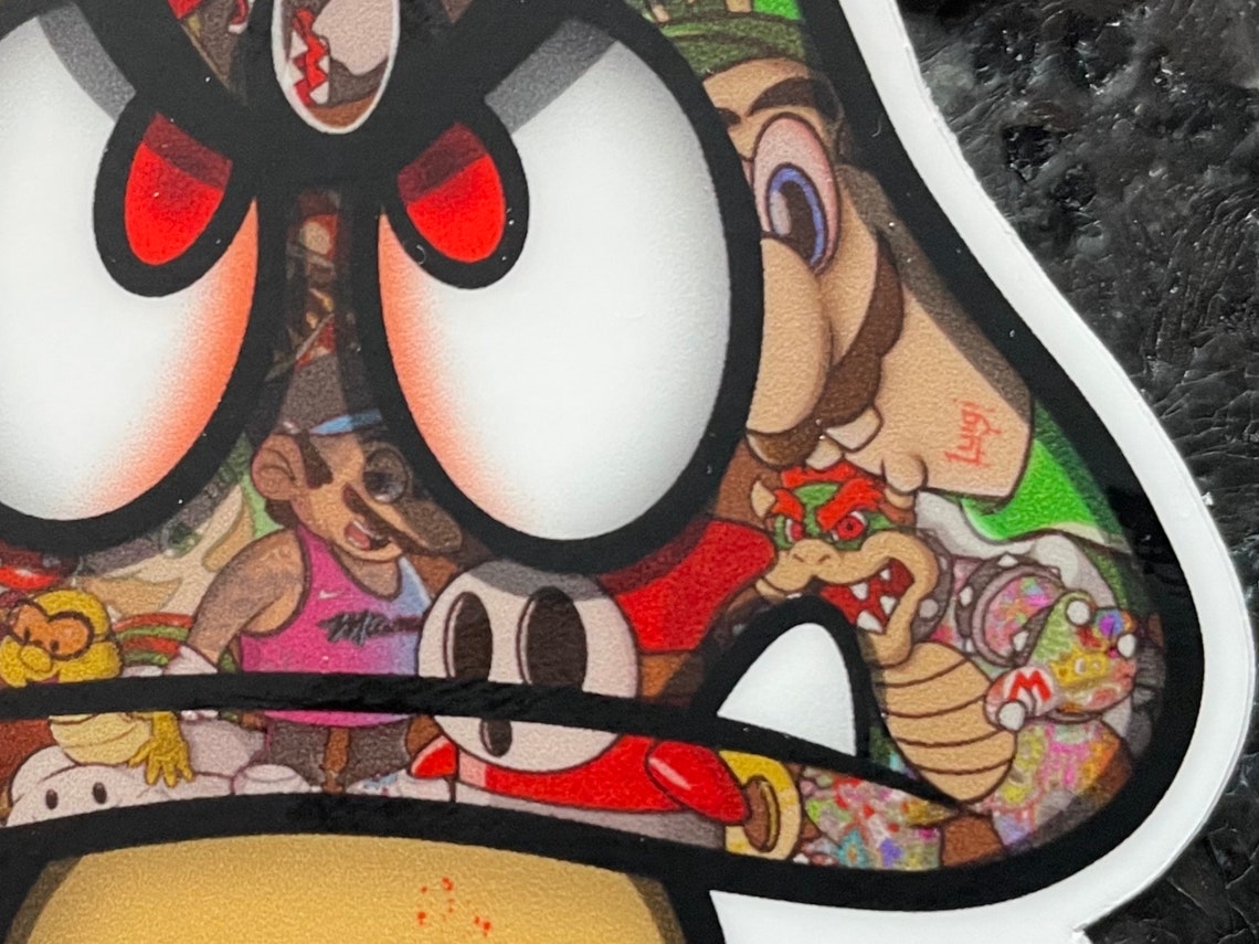 Custom Art GOOMBA Sticker From Nintendo / Mario Brothers. for Yeti ...