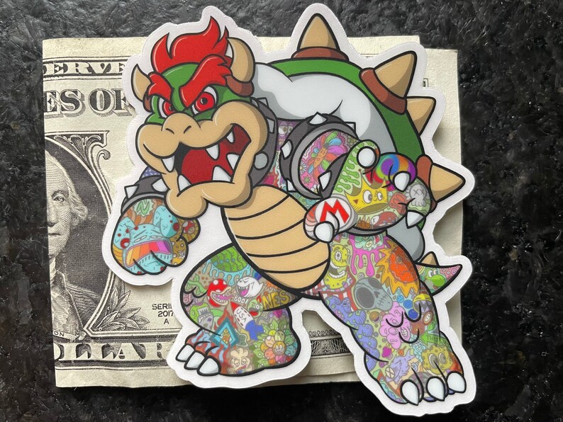 Bowser Sticker From Super Mario Brothers. Custom Artwork / High Detail ...