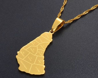 Barbados Map Jewelry - Etsy