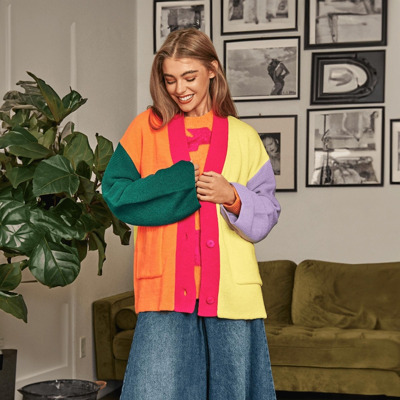 Colorblock Sweater - Etsy