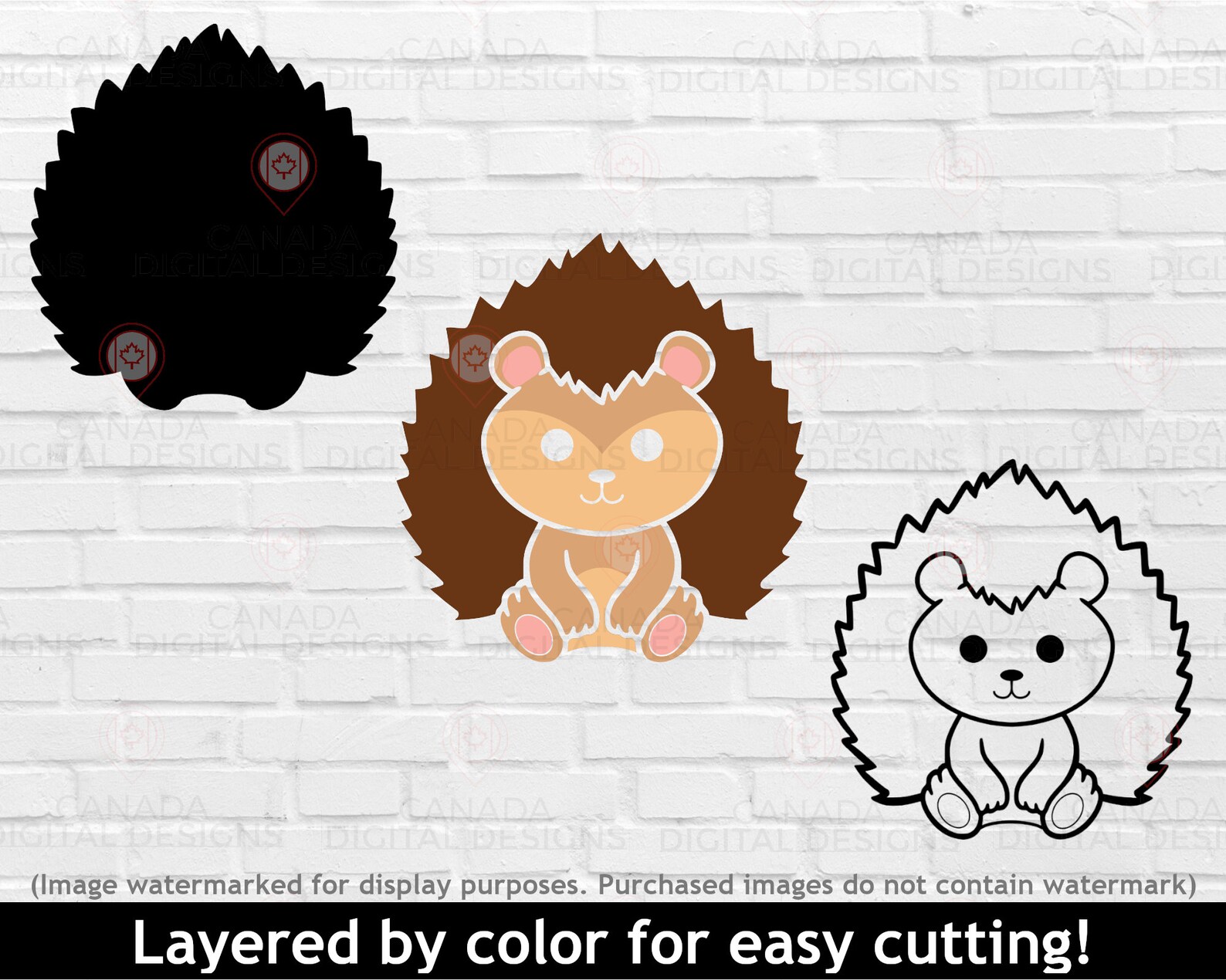 Cute Hedgehog Svg, Woodland Animal Svg, Forest Animal Svg, Layered ...