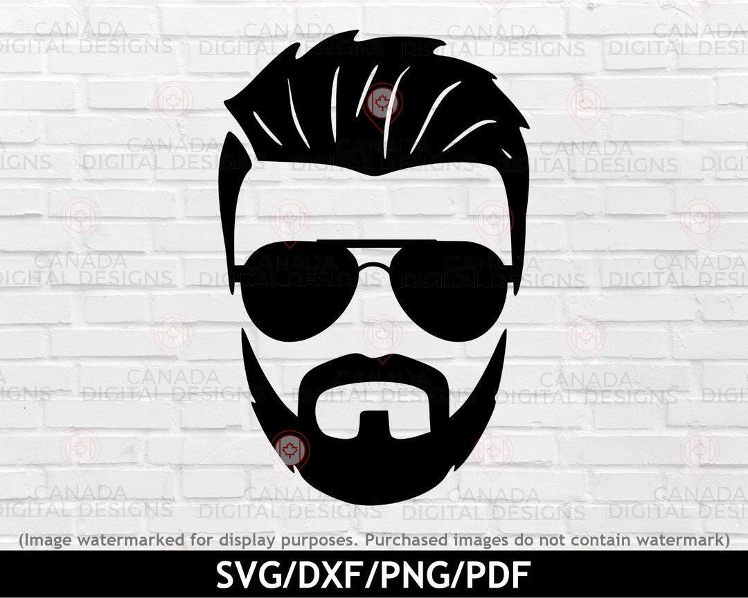 Dad Life Svg, Cool Dad Svg, Sunglasses and Hair Svg, Father's Day ...