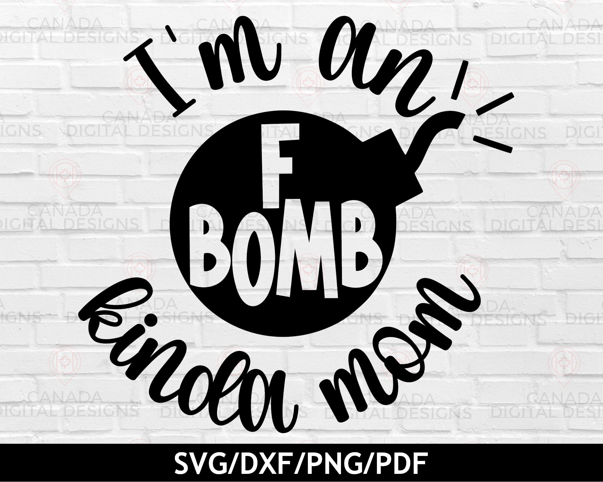 F Bomb Mom Svg Mom Life Svg Bomb Silhouette Funny Mom Shirt - Etsy Canada