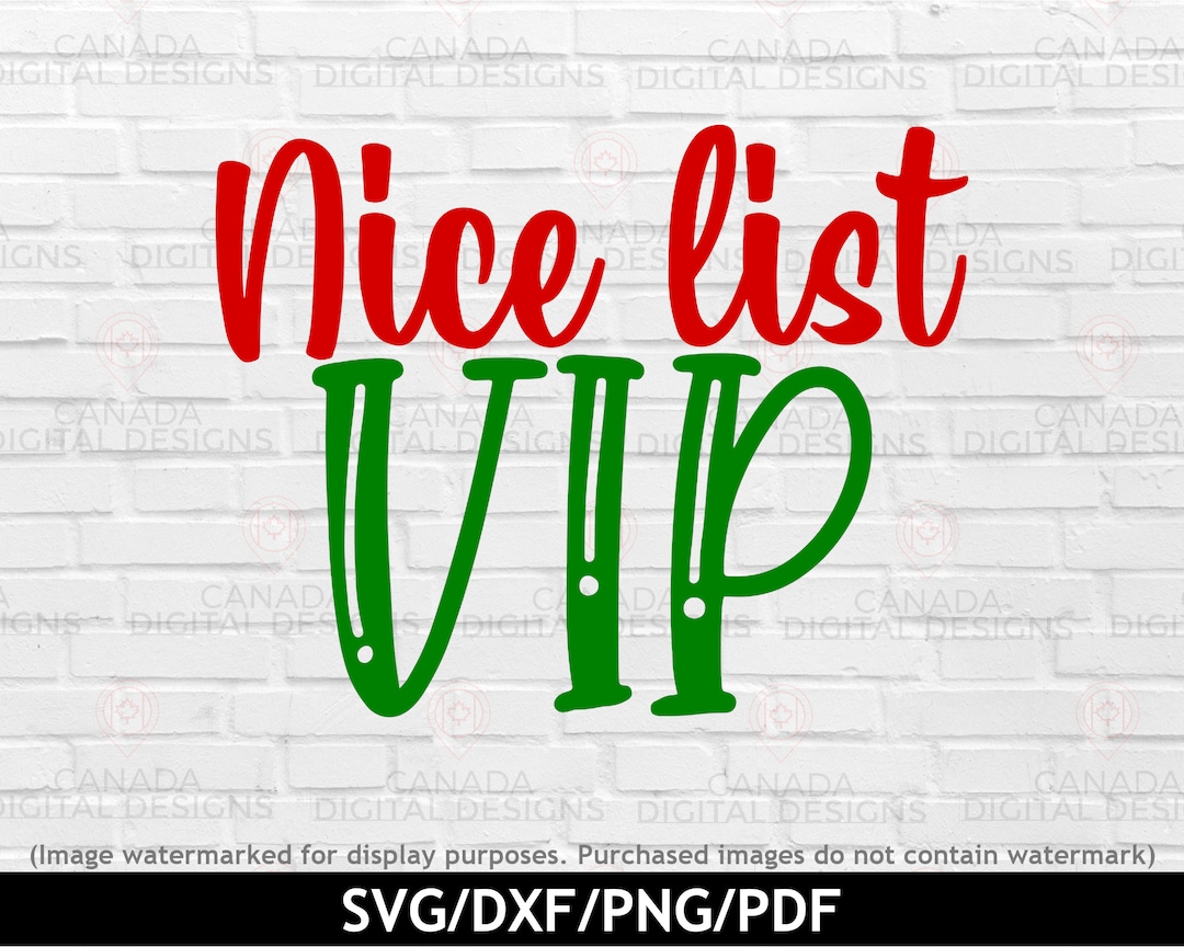 Nice List Svg, Funny Christmas Svg, Nice List Clipart, Kids Christmas ...