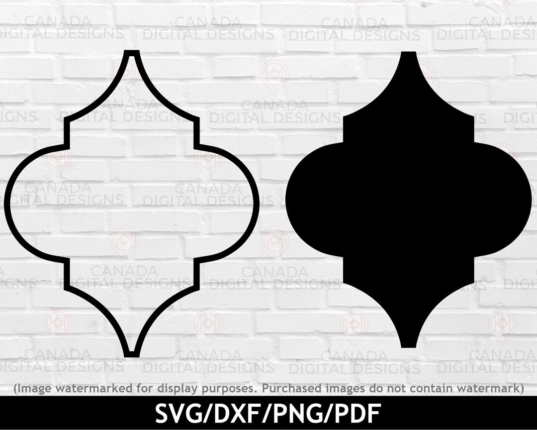 Arabesque Tile Svg Bundle, Arabesque Ornament Svg, Decorative Border ...