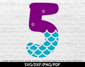 Number 5 Svg - Etsy