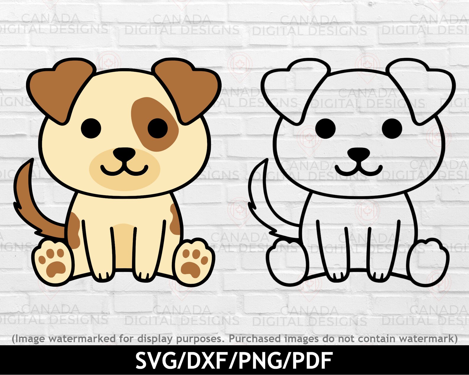 Cute Dog Svg Farm Animal Svg Cartoon Dog Clipart Puppy Cut | Etsy
