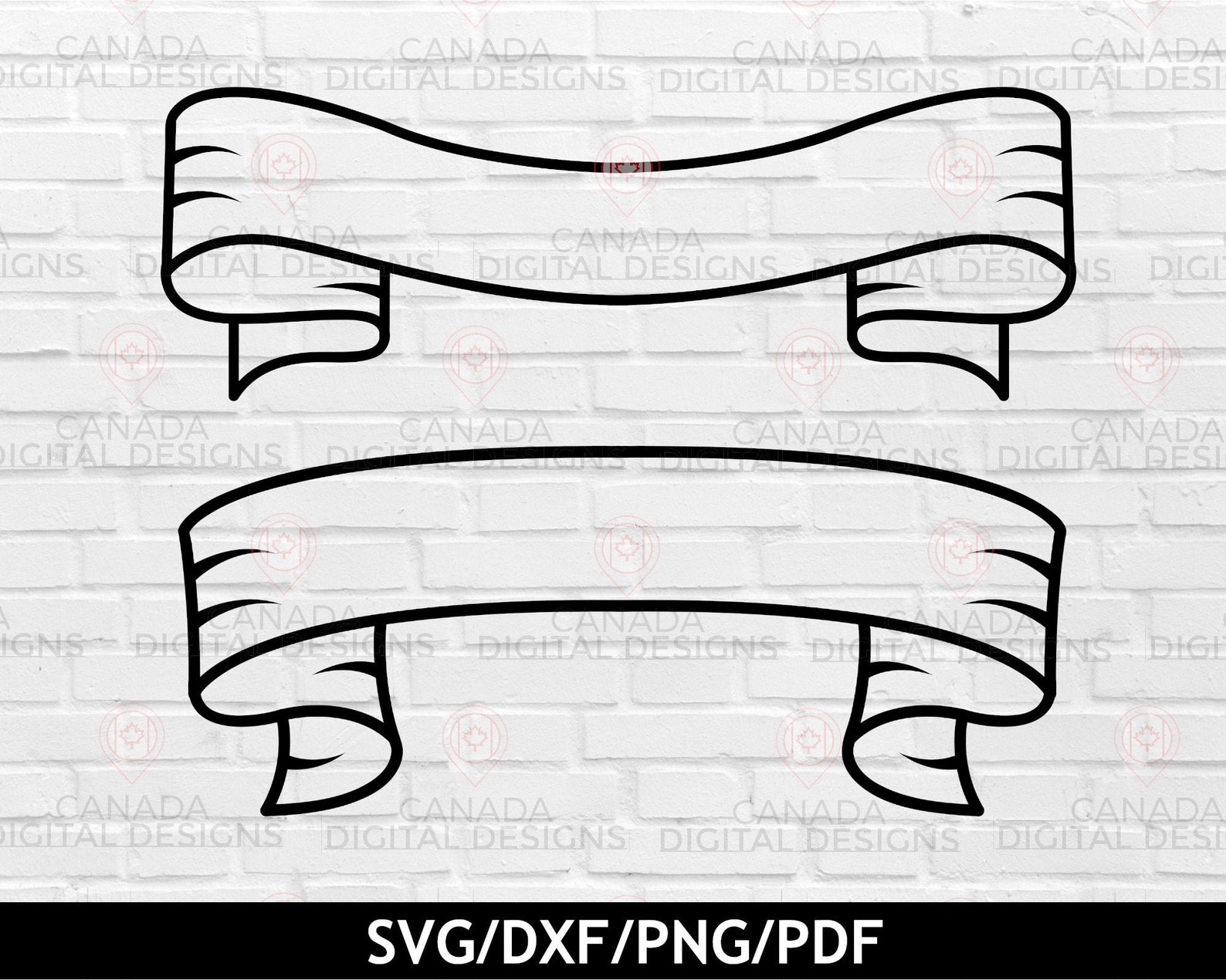 Banner SVG | Ribbon SVG | Scroll SVG | Banner Clipart | Cricut Cut File ...