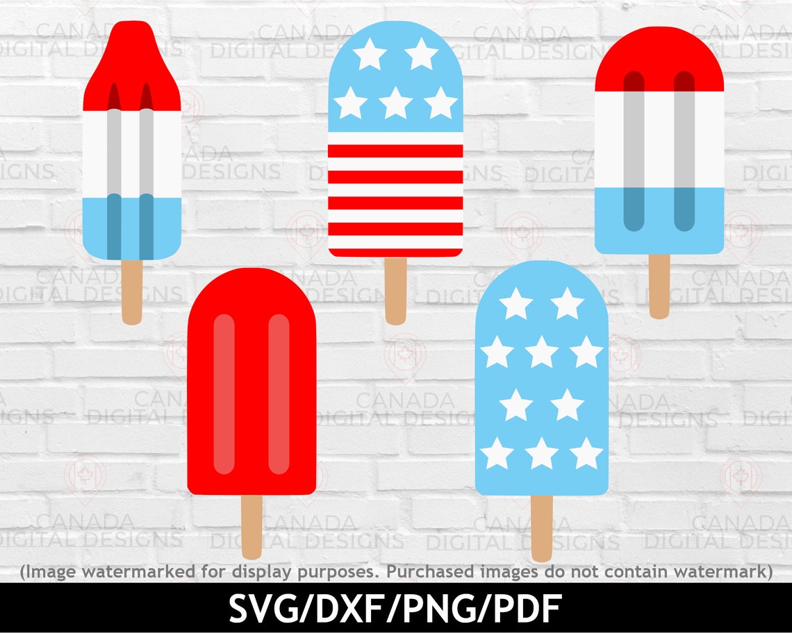 4th of July Svg, Patriotic Svg, Patriotic Popsicle Png, Bomb Pop Svg ...