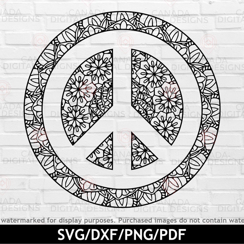 Peace Sign Svg - Etsy