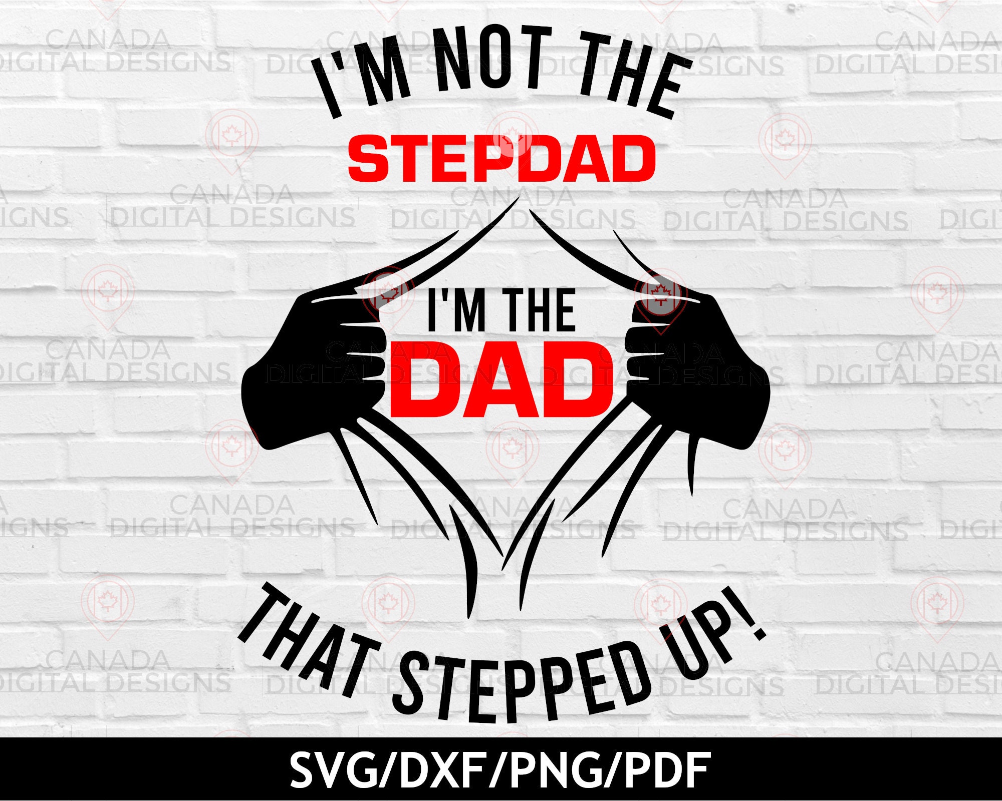 I'm Not the Stepdad I'm the Dad Who Stepped up Svg - Etsy Canada