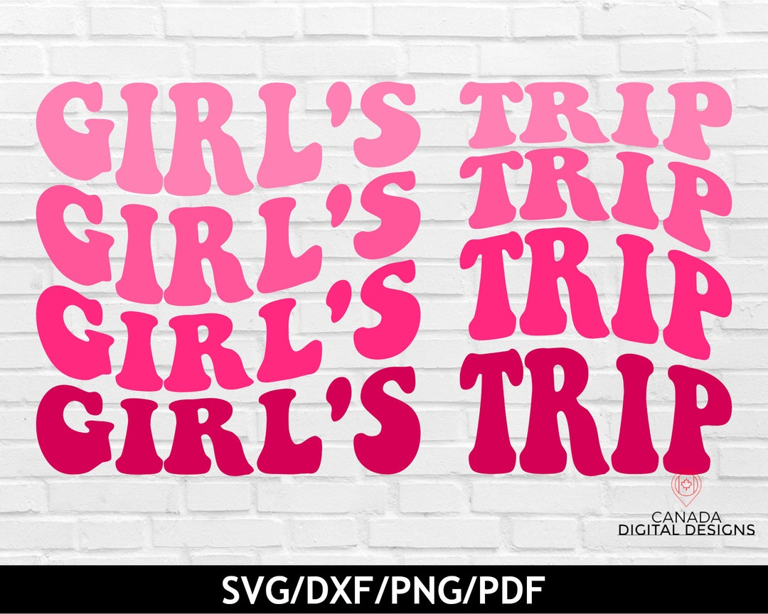 Wavy Girls Trip Svg, Girls Weekend Svg, Cute Girls Trip Shirt Svg ...