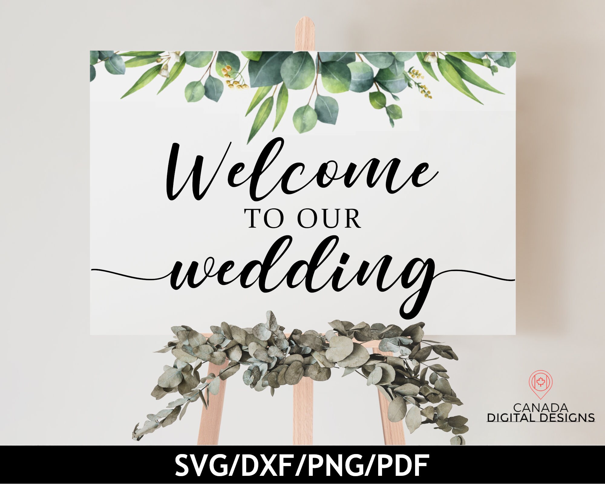 Wedding Welcome Sign Svg Acrylic Wedding Sign Cut File Boho | Etsy ...