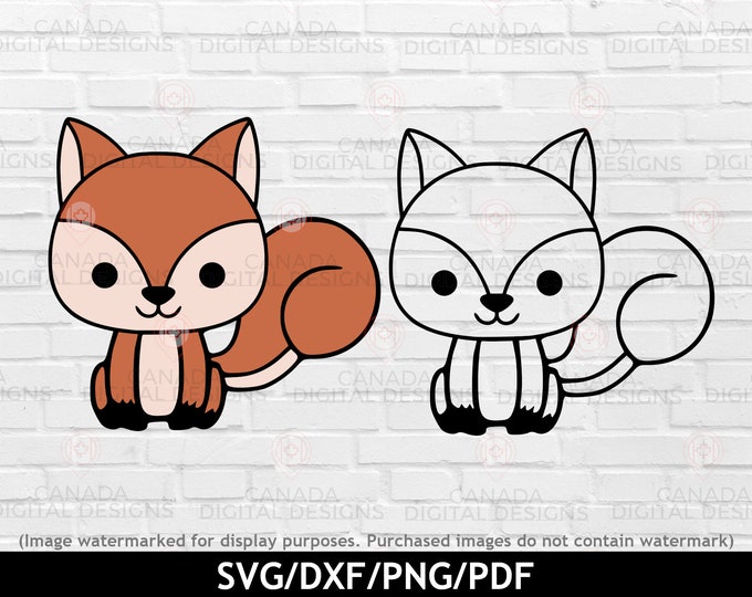 Squirrel Svg Squirrel Png Cute Squirrel Svg Squirrel Clipart Woodland ...