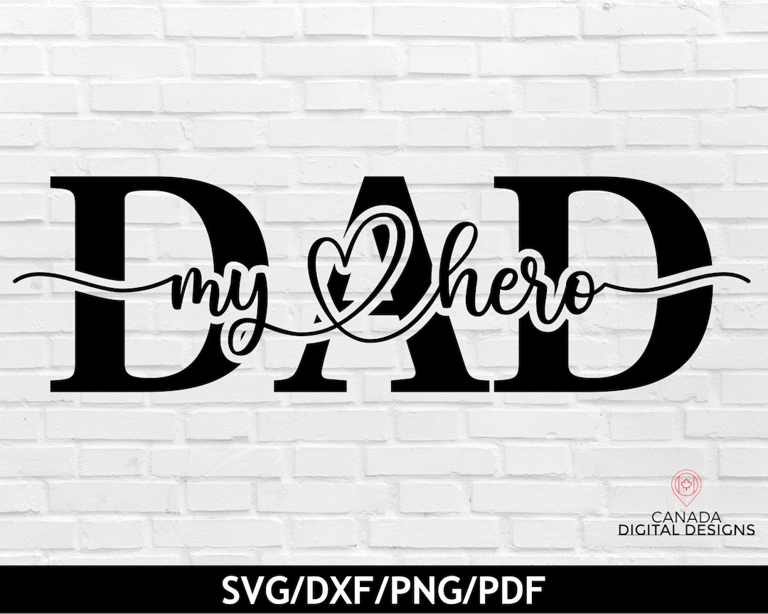 Dad My Hero Svg, Fathers Day Tile Svg, Super Hero Dad Svg, Fathers Day ...