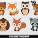Woodland Animals Svg Bundle, Forest Animal Svg Bundle, Bear Fox Owl ...