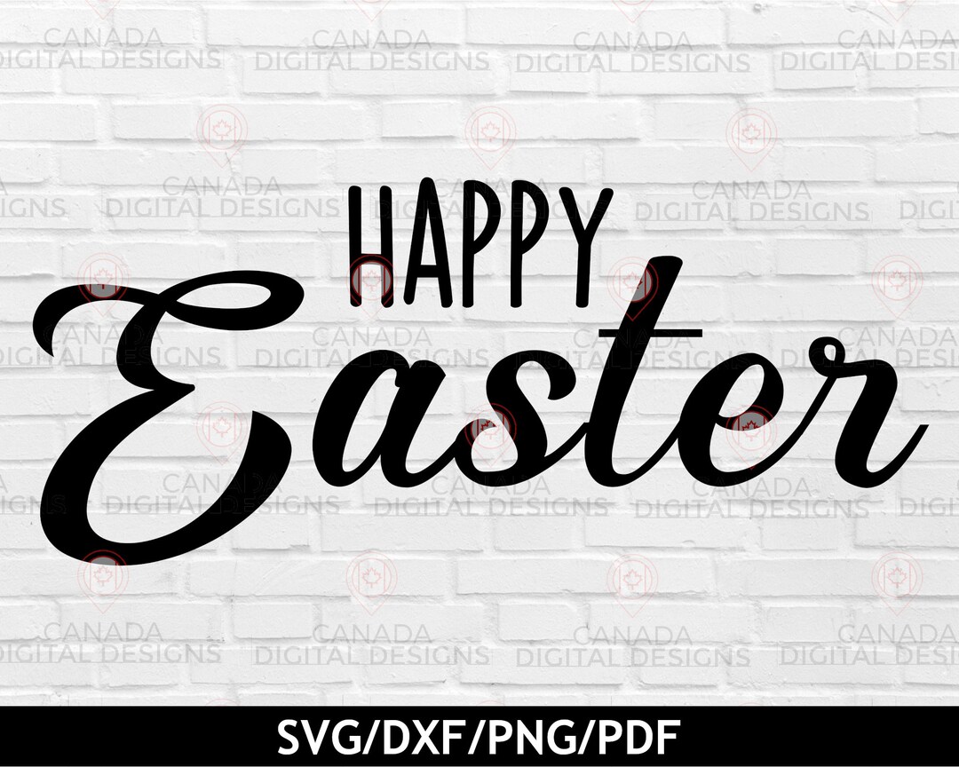 Happy Easter Svg, Happy Easter Sign Svg, Easter Quote Svg, Spring Sign ...