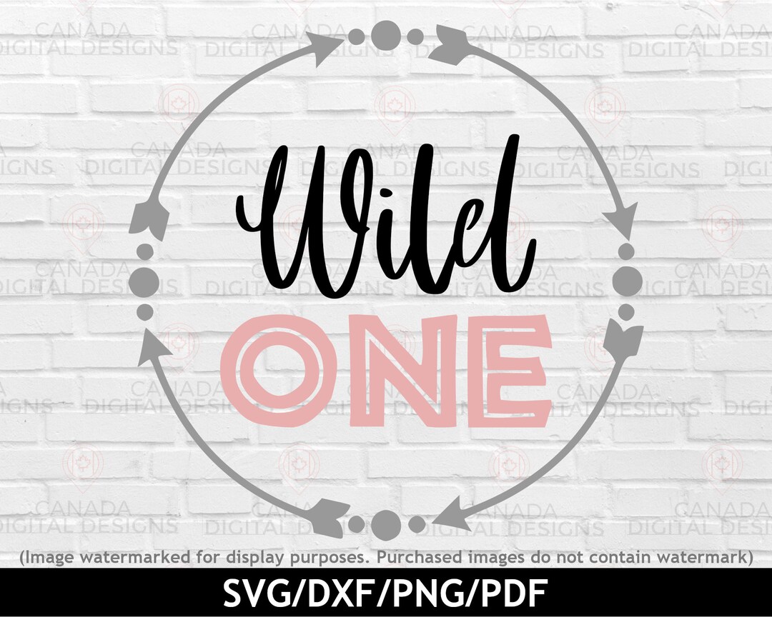 Wild One Svg, Girls Wild One Svg, 1st Birthday Svg, First Birthday ...
