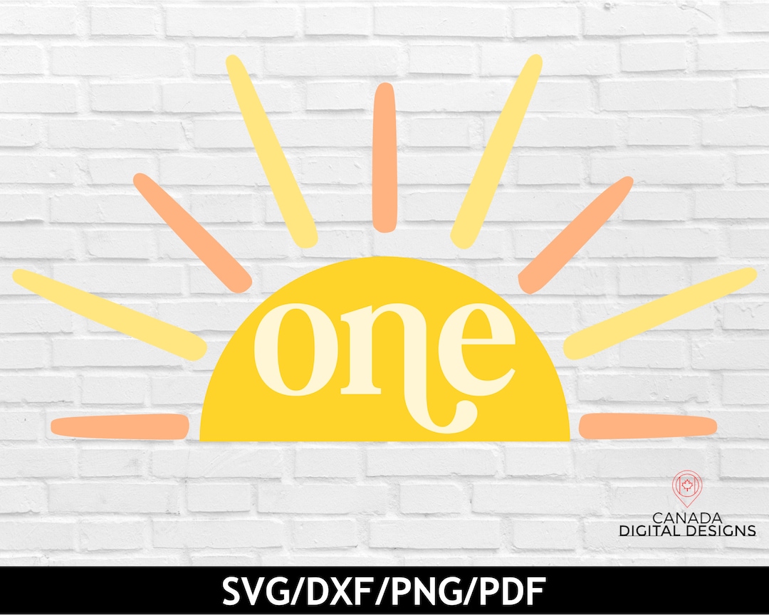 Sun First Birthday Svg Sun One Svg First Birthday Outfit Design