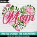 Floral Mom Png Floral Heart Clipart Cute Mothers Day Png - Etsy