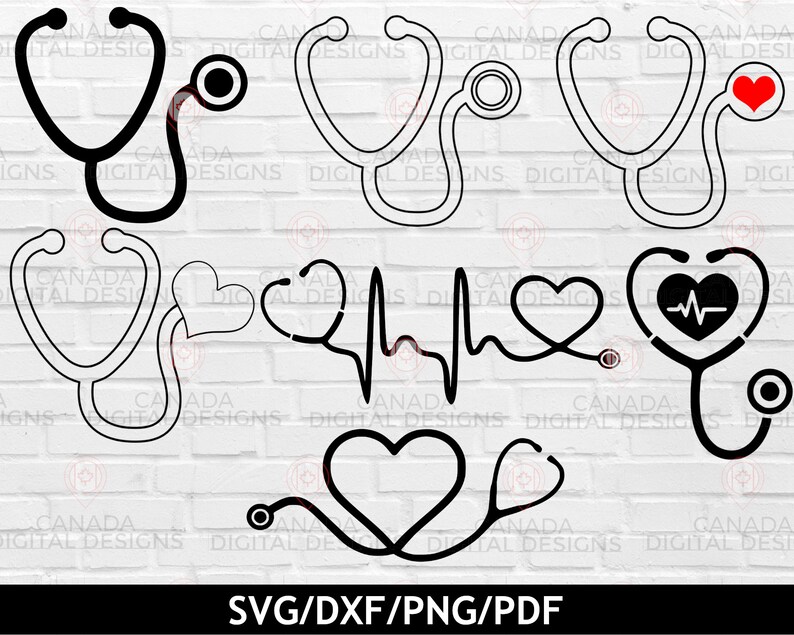 Nurse Svg Stethoscope Svg Bundle Nurse Gift Stethoscope - Etsy