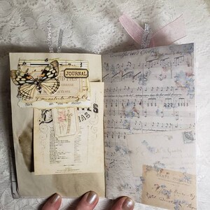 Small Envelope Junk Journal, Mini Travelers Notebook, Shabby Chic - Etsy