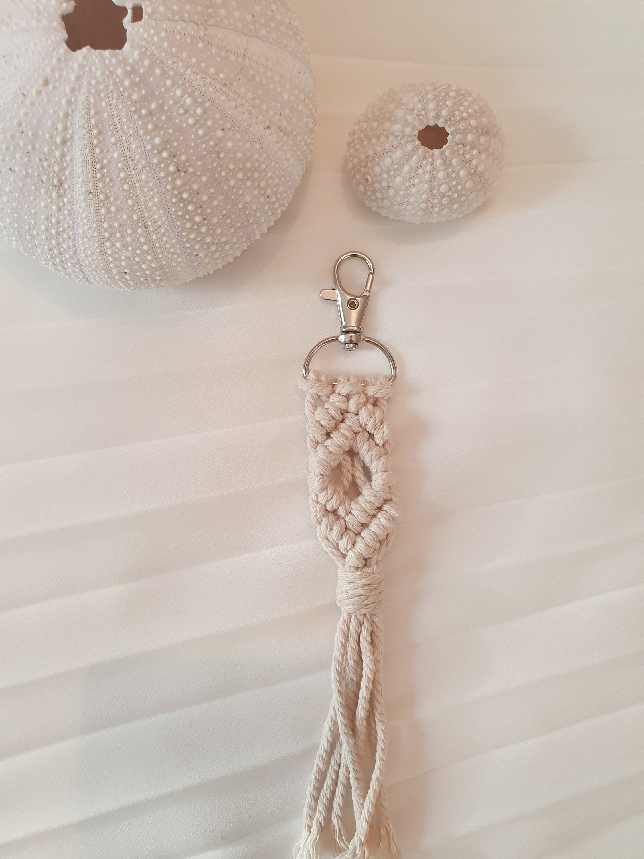 Macrame Key Ring - Etsy