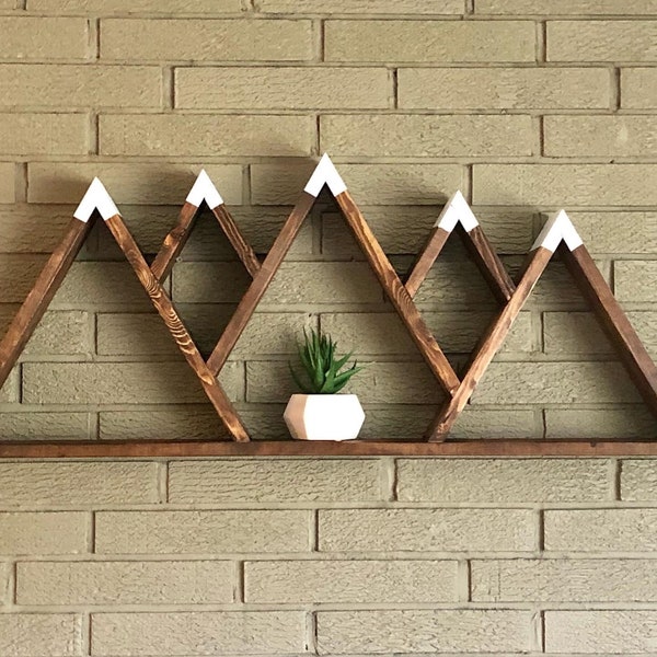 Wood Mountain Peak Shelf - Etsy