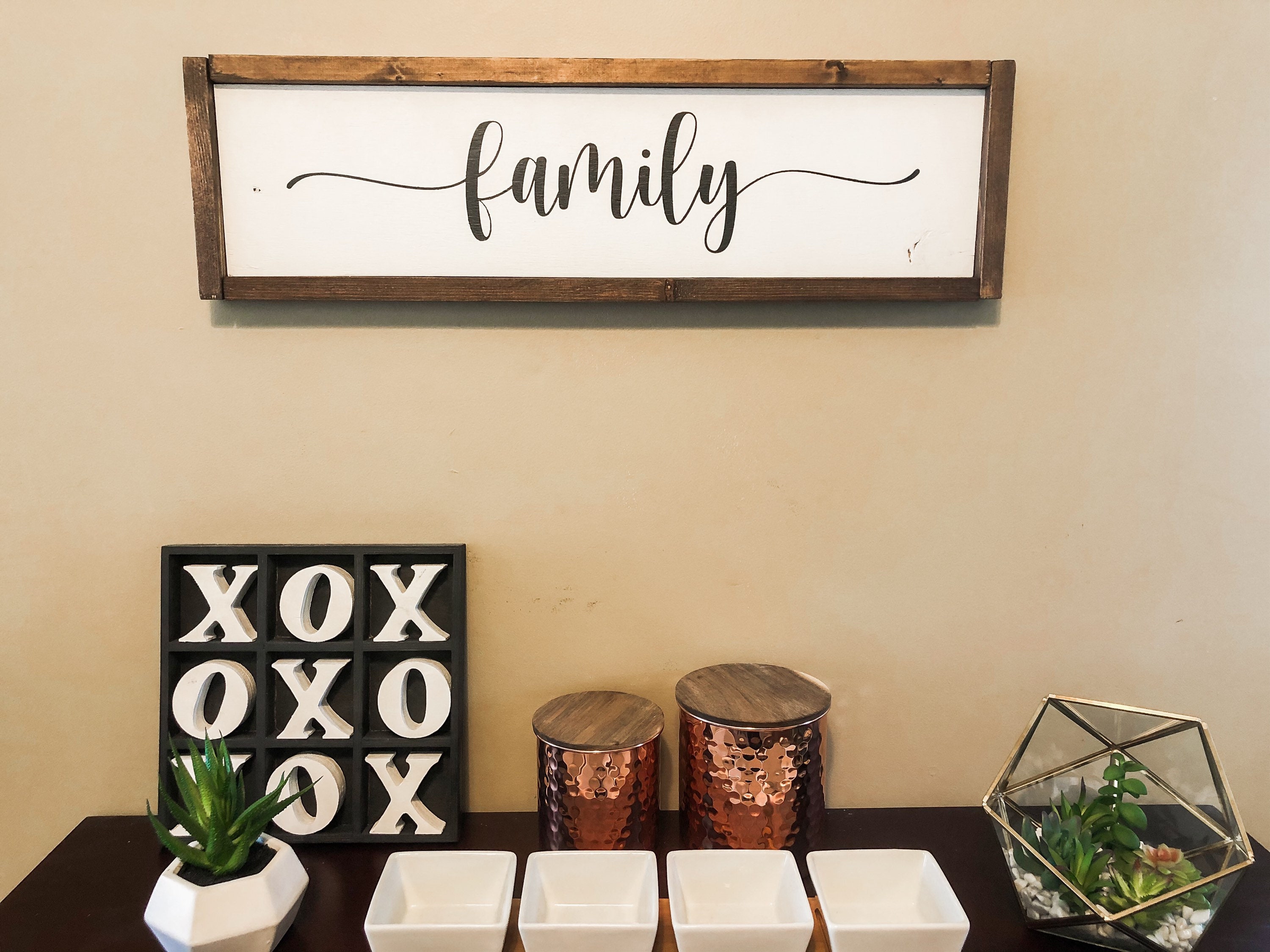 Family Rustic Farmhouse Wood Sign - Etsy UK