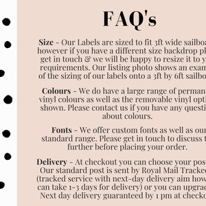 Sail Board Labels DIY Stickers for Event Backdrops Sail - Etsy