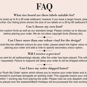 Sail Board Labels, DIY Stickers for Event Backdrops, Sail Board Vinyl ...