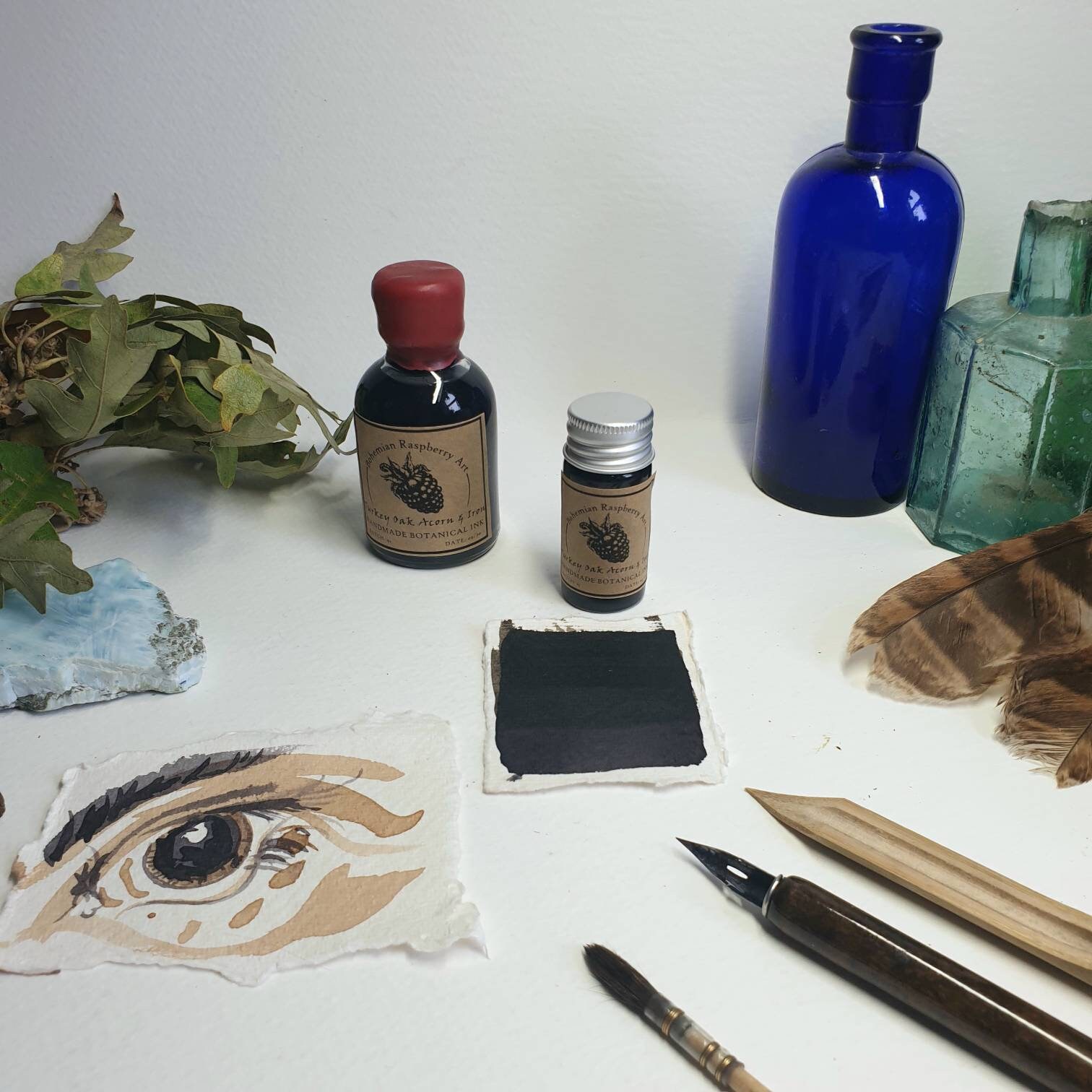Oak Iron Ink; Natural Ink; Botanical Ink Painting Craft Supplies ...