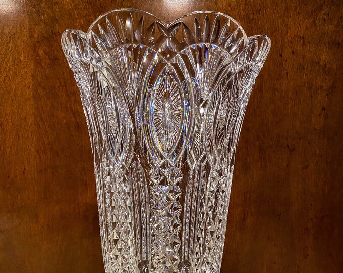 RARE Waterford Master Craft Vintage Footed Vase From Signature Series ...