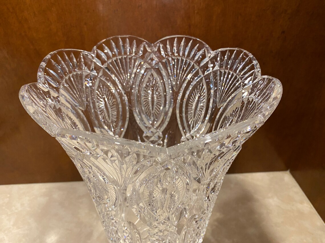 RARE Waterford Master Craft Vintage Footed Vase From Signature Series ...