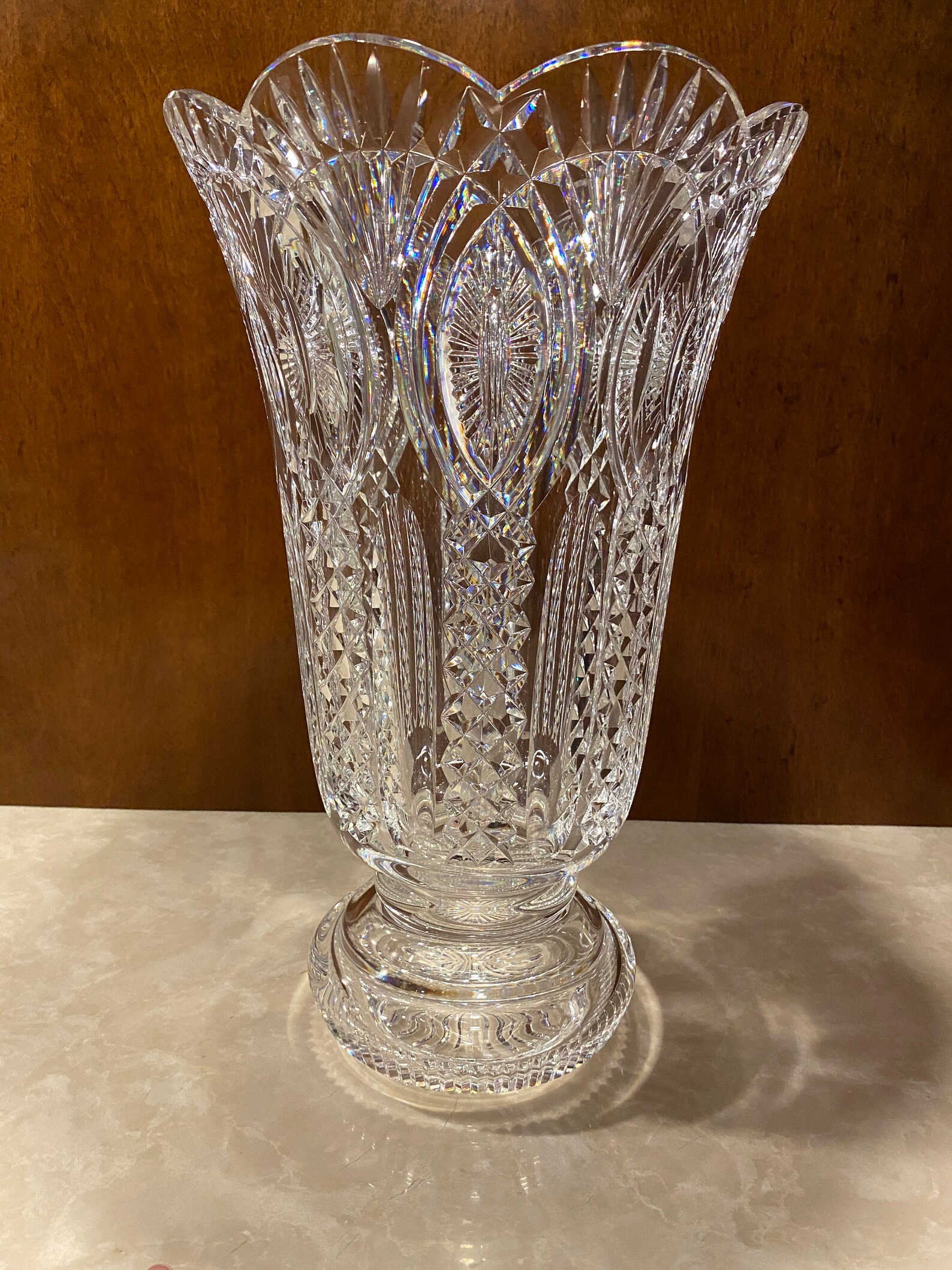 RARE Waterford Master Craft Vintage Footed Vase From Signature Series ...