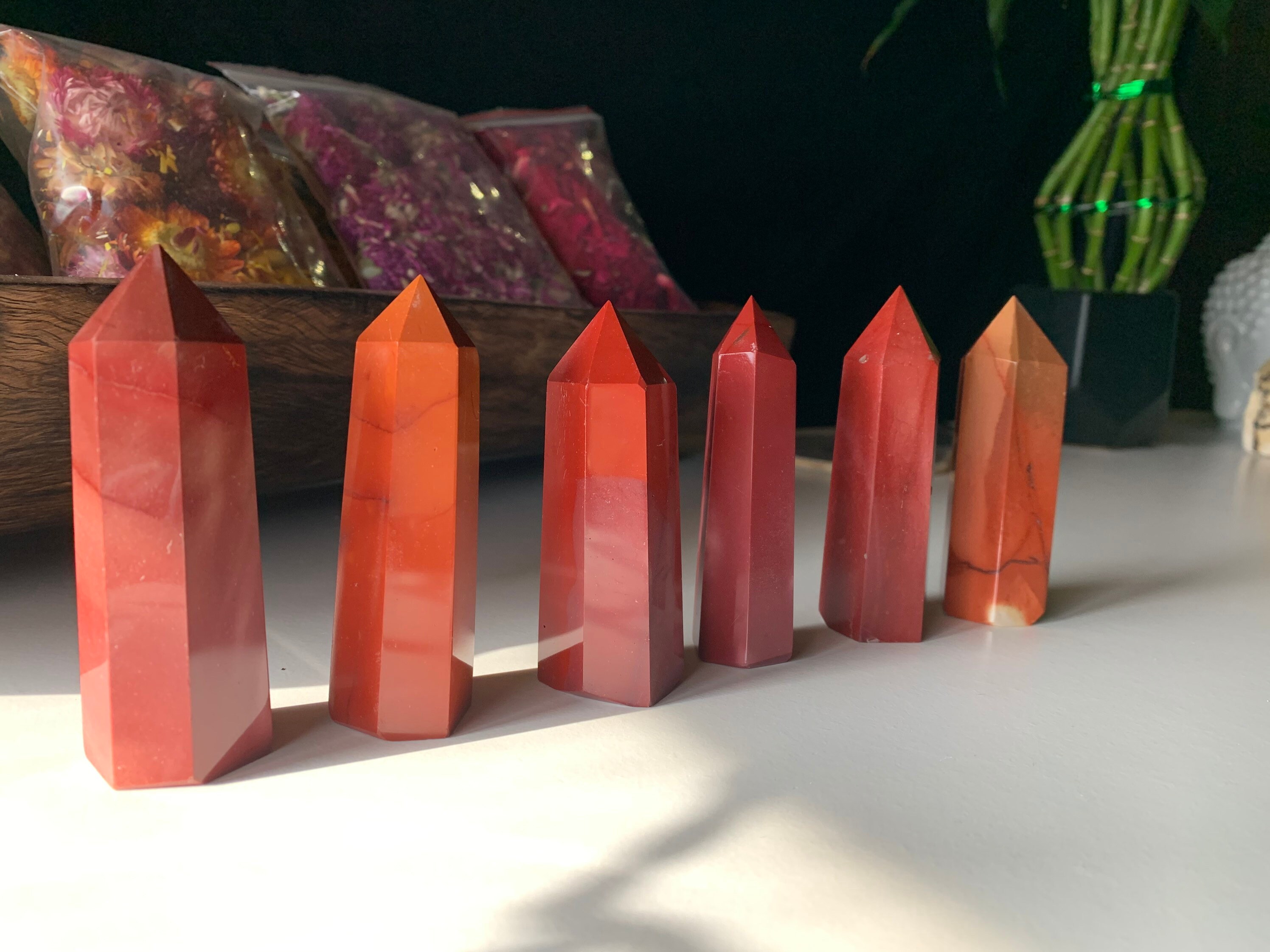 Mookaite Tower Mookaite Stone Boho Style Crystal Healing | Etsy