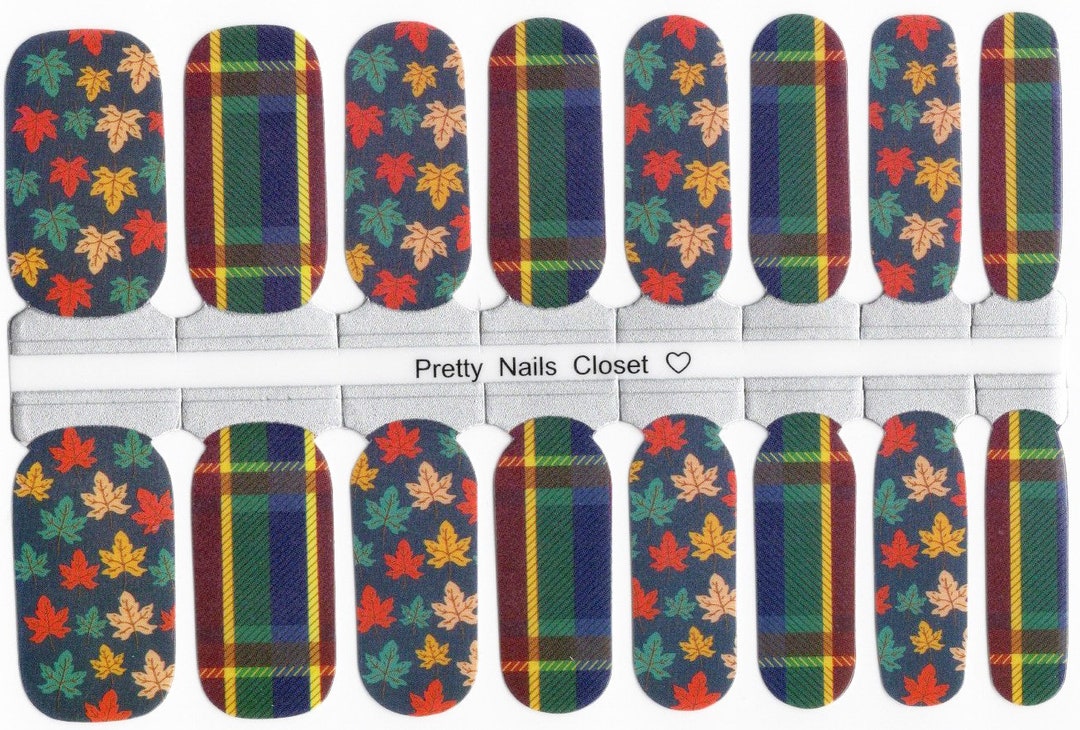 Autumn in My Heart- Fall Nail Wraps 100% Nail Polish Strips - Etsy