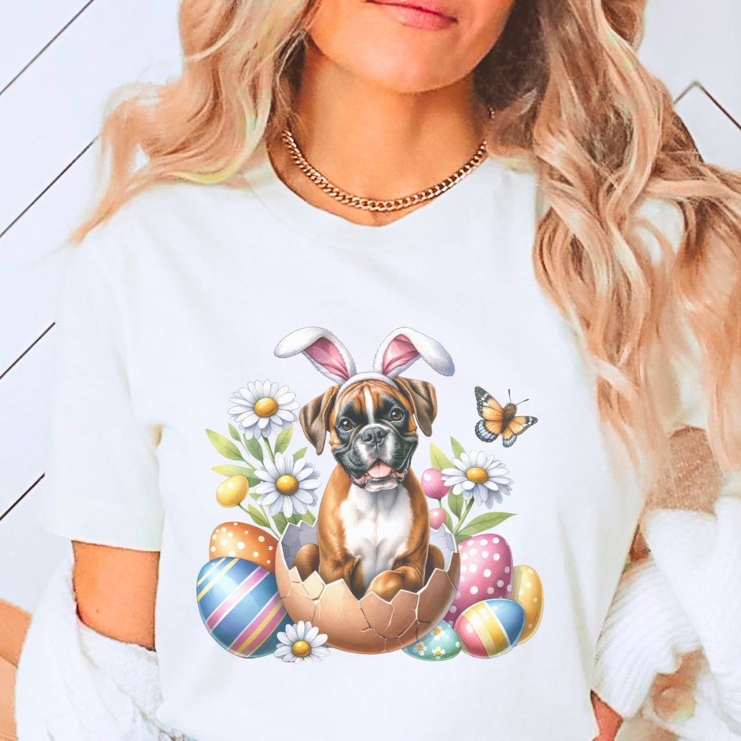 Boxer Easter Shirt Easter Dog Shirt Boxer Breed Shirt Boxer Mom Gift ...