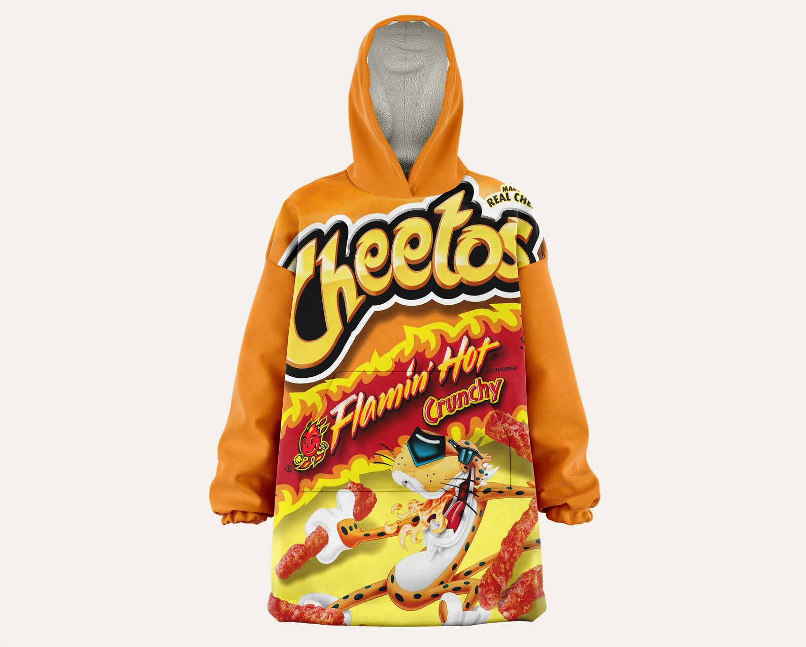 OVERSIZED BLANKET HOODIE Cheetos Bag / Plush Sherpa Giant Hooded ...