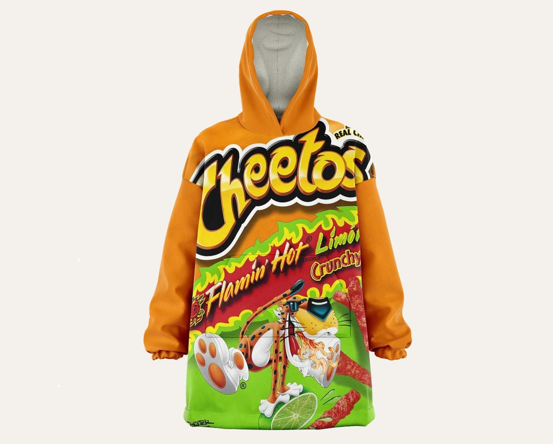 OVERSIZED BLANKET HOODIE Cheetos Bag / Plush Sherpa Giant Hooded ...