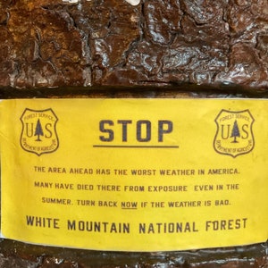 Appalachian Trail/mt. WASHINGTON Warning Sign. - Etsy