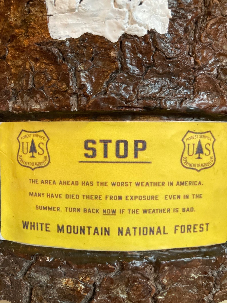 Appalachian Trail/mt. WASHINGTON Warning Sign. - Etsy