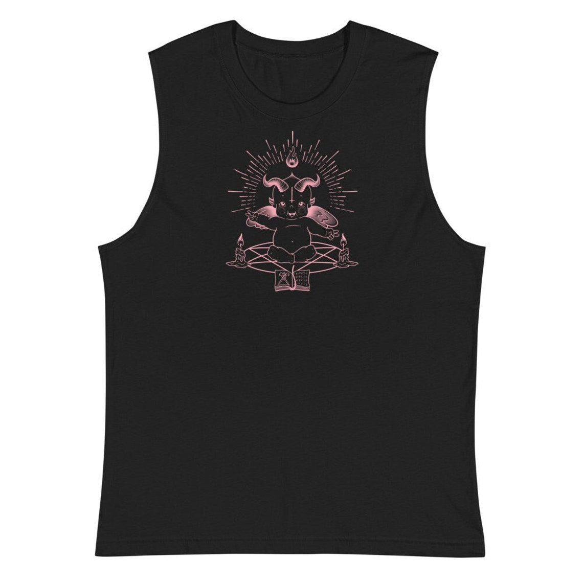 Kewpie Baby Baphomet Unisex Muscle Tee - Etsy