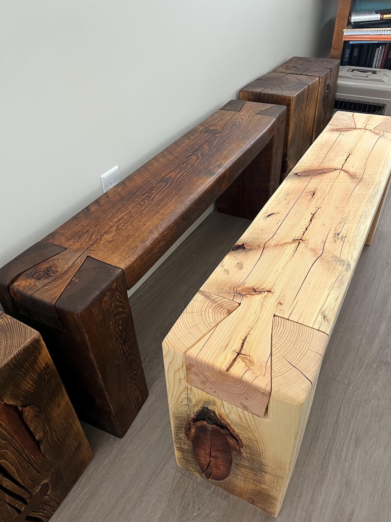 Dovetail Beam Bench-kaibab Pine-handmade Furniture and Decor ...