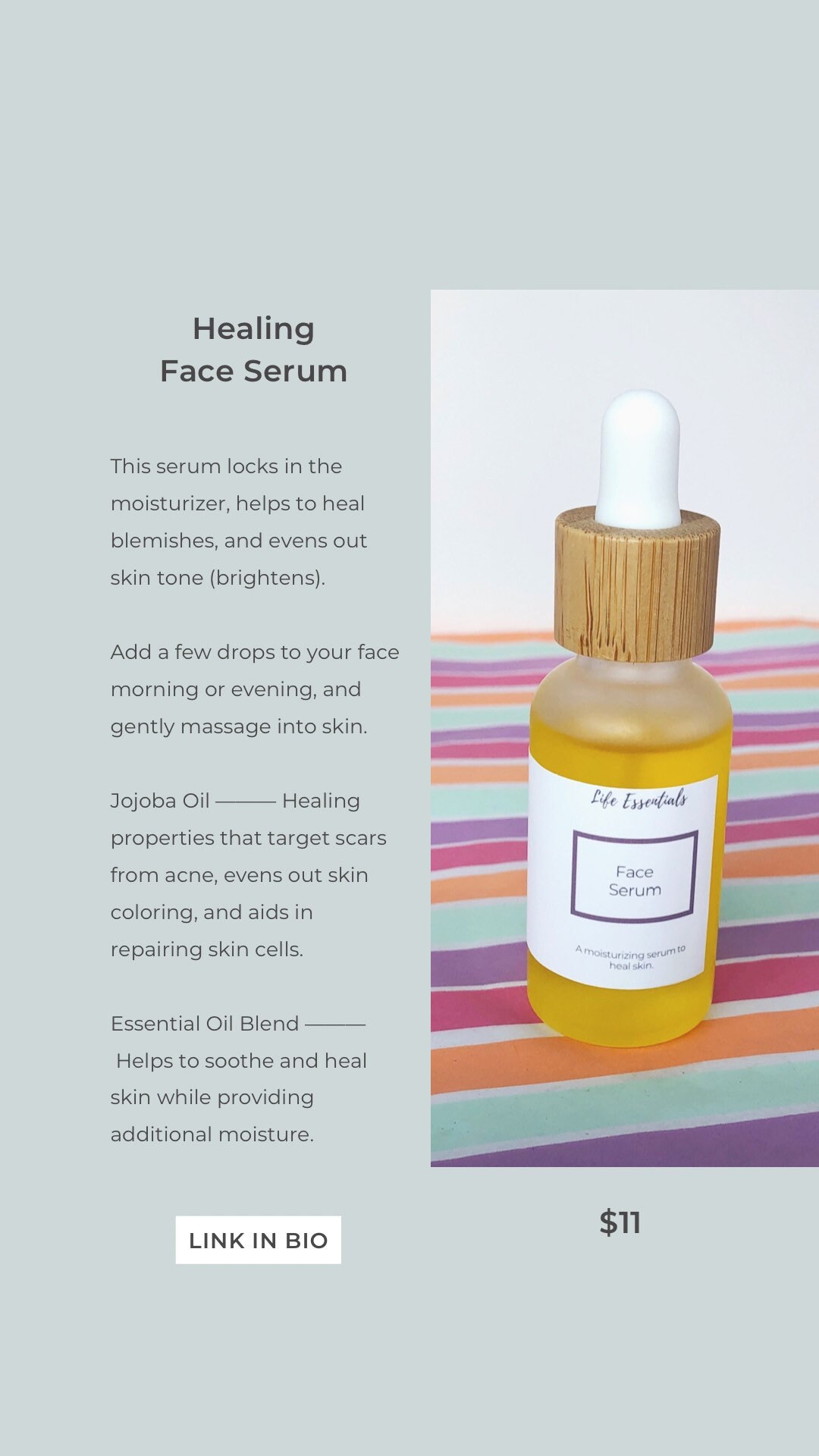 Moisturizing Healing Face Serum Organic Oil Facial Healer - Etsy