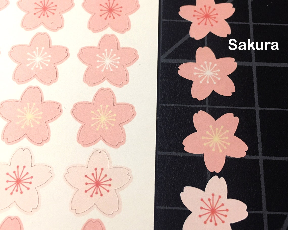Sticker Sheet - Sakura - Etsy