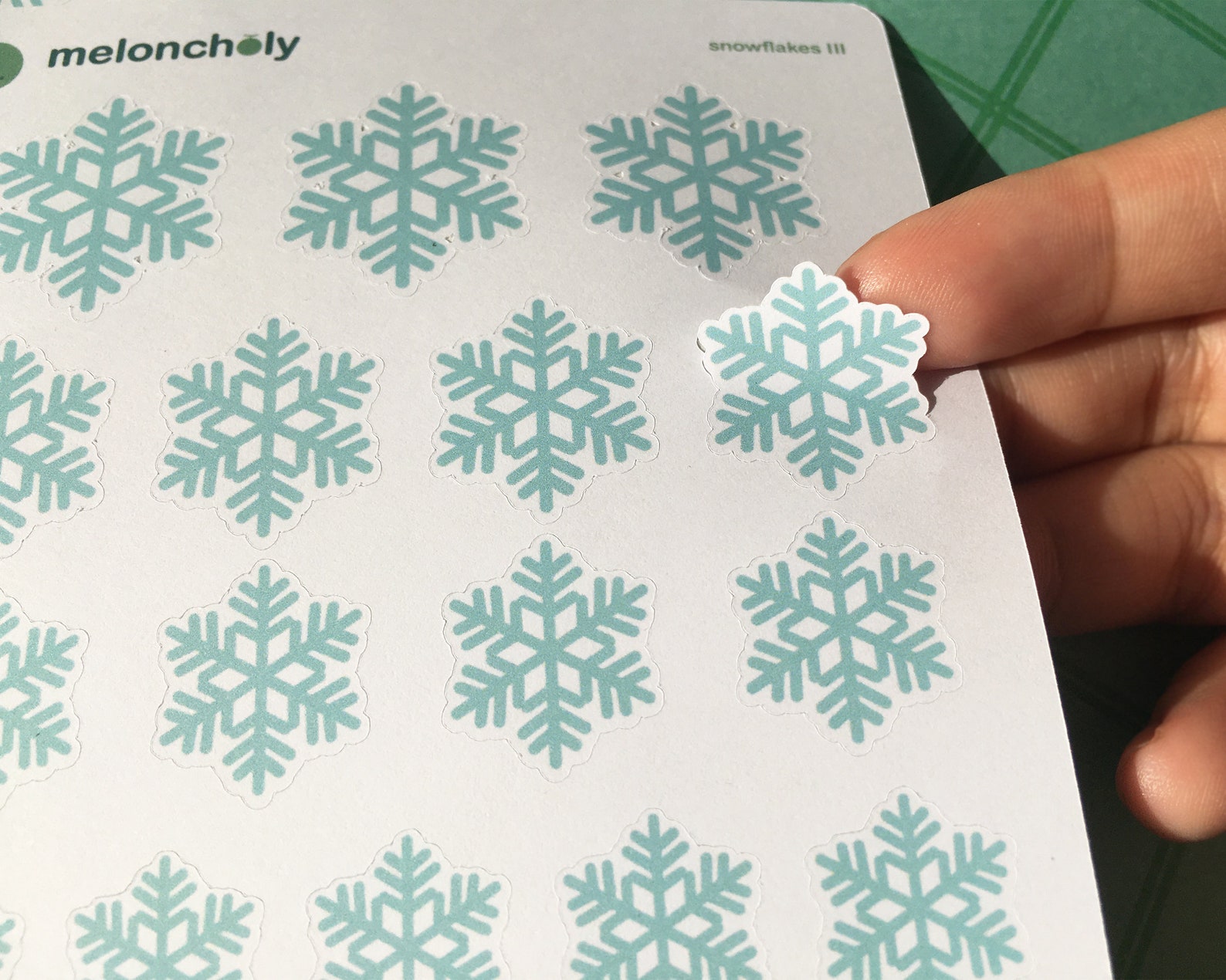 Snowflakes Sticker Sheet Snowflake Planner Stickers - Etsy