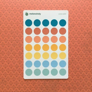 Planner Dot Sticker Sheet - Planner Stickers - Dot Stickers - Planner ...