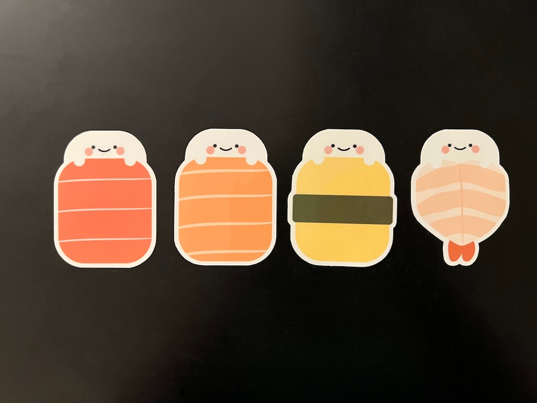 Weatherproof Sticker Nigiri Sushi Stickers - Etsy