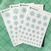 Snowflakes Sticker Sheet - Snowflake - Planner Stickers - Stationery ...